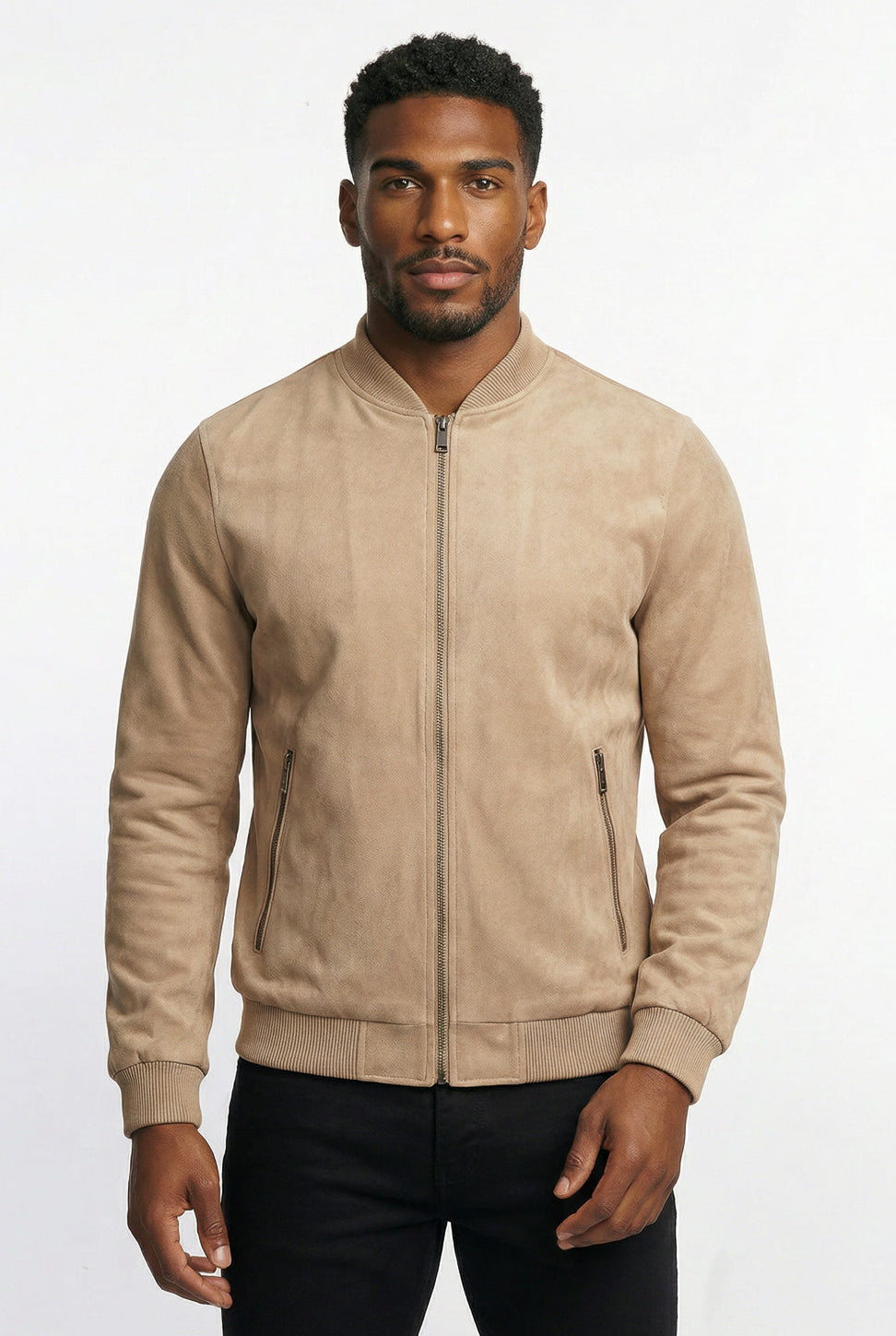 Jaqueta suede básica masculina 91388 – Enluaze - Acessórios em Couro
